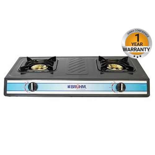 Buy Bruhm 2 Burner Non Stick Gas Stove - BGC MT2B online – Alabamart