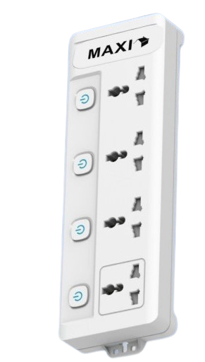 BUY MAXI EXTENSION 4 OUTLET SWITCH MAXIEXT4K4-PS ONLINE @ ALABAMART ...