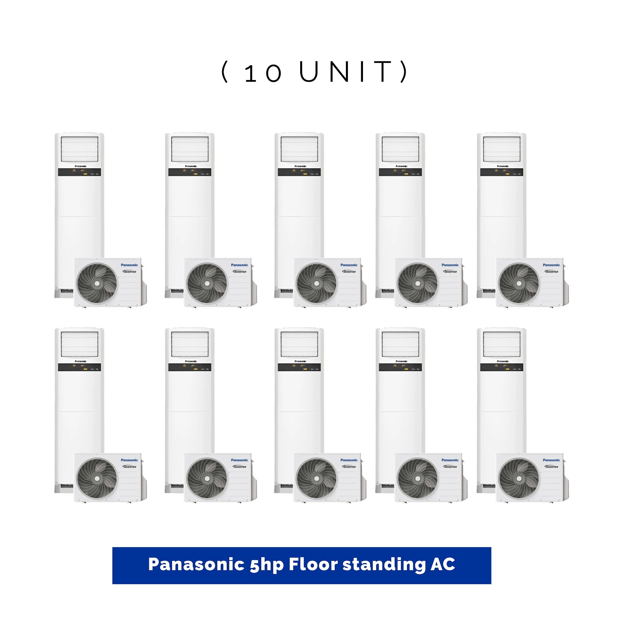 COMBO DEAL!!! (10 UNIT) Panasonic 5hp Inverter Floor Standing AC S ...