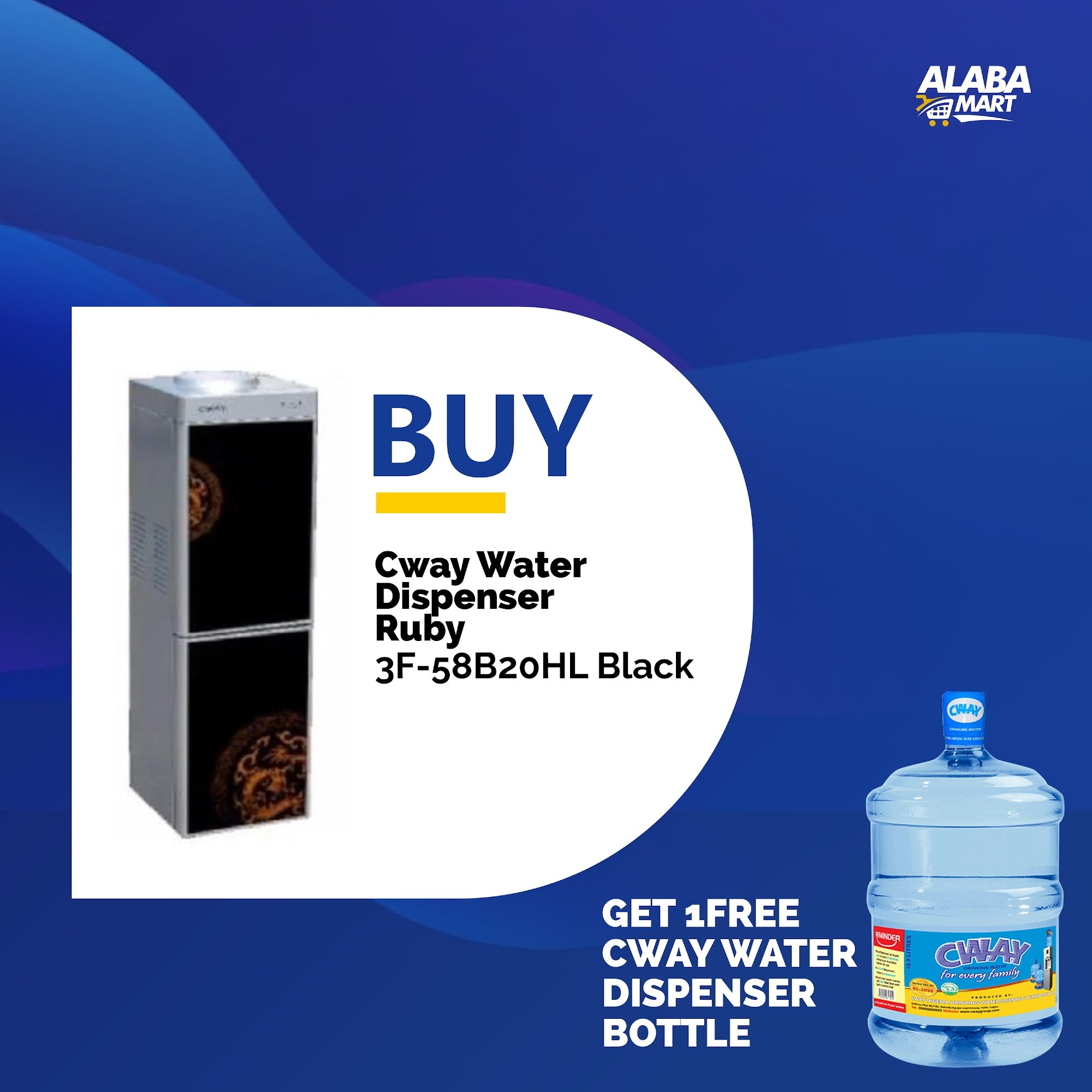 Buy Cway Water Dispenser Executive 3S-58B1HX online – Alabamart